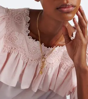 Chloé Embellished Pendant Necklace