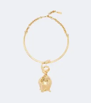 Chloé Floral Pendant Necklace - Gold