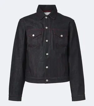 Acne Studios Re-edition Logo Denim Jacket - Blue