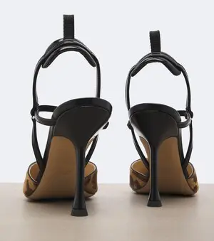 Fendi Colibrì Leopard-print Calf Hair Slingback Pumps