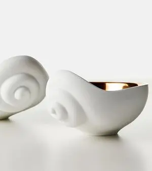 L'Objet X Jessica Mccormack Small Porcelain And 24kt Bowl