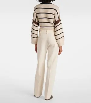 Brunello Cucinelli High-rise Wide-leg Pants