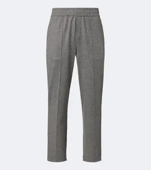 Moncler Flannel Straight Pants