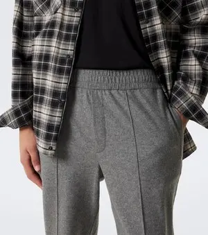 Moncler Flannel Straight Pants