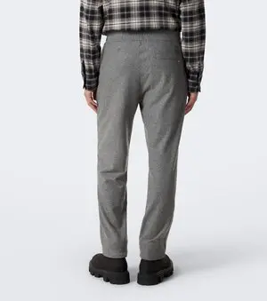 Moncler Flannel Straight Pants
