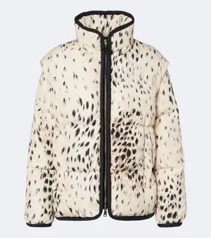 Moncler Printed Technical Down Jacket