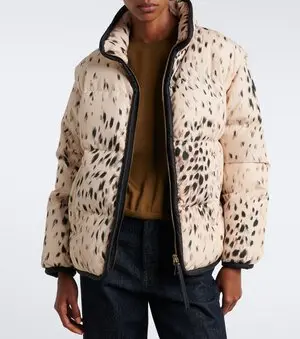 Moncler Printed Technical Down Jacket