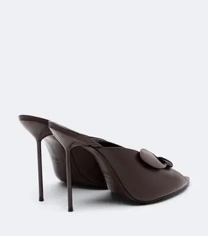 Paris Texas Lidia Bow-detail Leather Mules