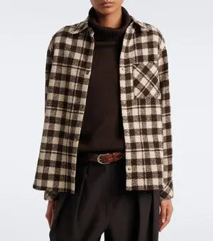 Moncler Checked Wool-blend Overshirt