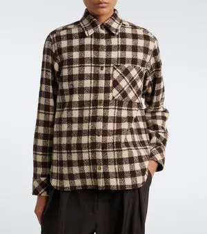 Moncler Checked Wool-blend Overshirt