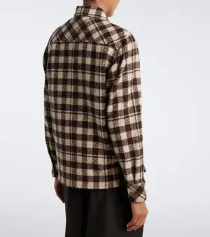 Moncler Checked Wool-blend Overshirt