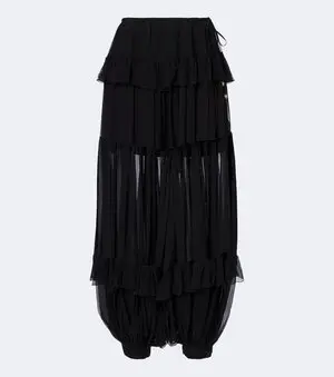 Chloé Silk Chiffon Balloon Pants