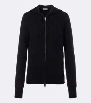 Fendi Zucca Cashmere-blend Zip-up Hoodie