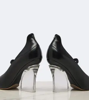 Fendi Leather Wedge Pumps