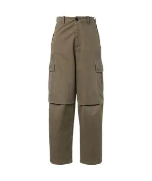 Fendi Denim Cargo Pants - Green