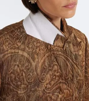 Dries Van Noten Jacquard Double-breasted Jacket