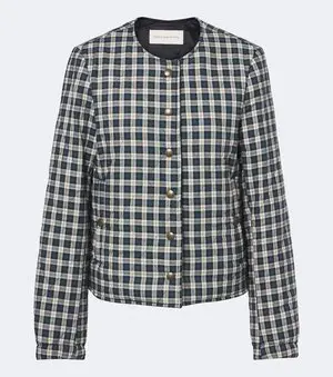 Dries Van Noten Checked Quilted Cotton-blend Jacket