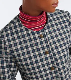 Dries Van Noten Checked Quilted Cotton-blend Jacket