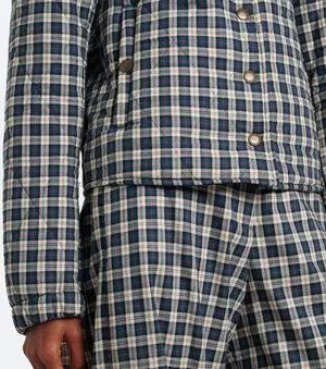 Dries Van Noten Checked Quilted Cotton-blend Jacket
