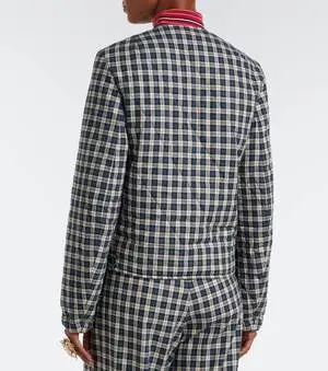 Dries Van Noten Checked Quilted Cotton-blend Jacket
