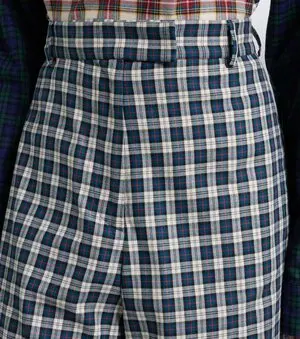 Dries Van Noten Checked Cotton Flannel Wide-leg Pants