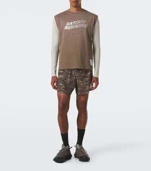 Satisfy Mothtech™ Printed Cotton Tank Top - Brown
