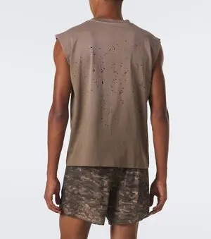 Satisfy Mothtech™ Printed Cotton Tank Top - Brown