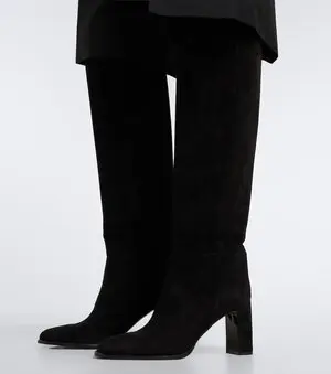 JIMMY CHOO Caly Suede Over-the-knee Boots