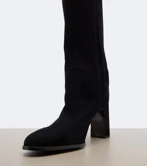 JIMMY CHOO Caly Suede Over-the-knee Boots