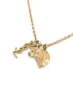 Saint Laurent Cassandre Flower Necklace