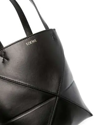 Loewe Puzzle Fold Mini Leather Tote - Multicolor