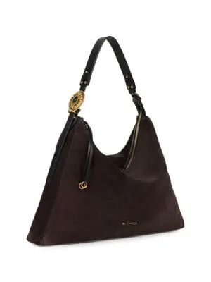 Etro Large Leather Hobo Bag
