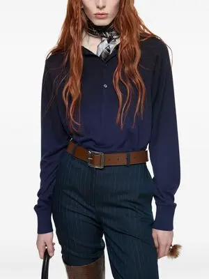 Acne Studios Silk Layered Polo Shirt - Multicolor