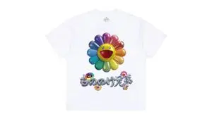 TAKASHI MURAKAMI X Mnnk Bro. T-shirt - White