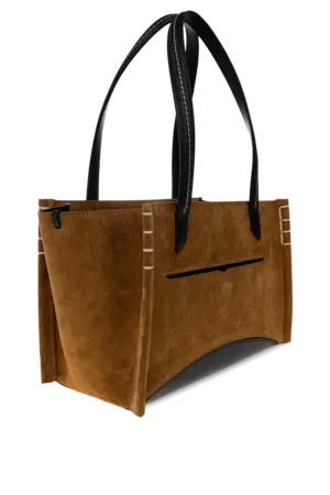 JW Anderson Suede ‘loafer’ Bag - Brown