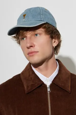 AMI Paris Denim Baseball Cap