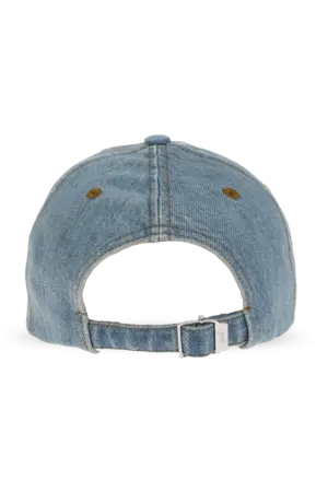 AMI Paris Denim Baseball Cap - Blue