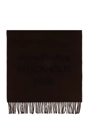 Acne Studios Wool Scarf With Fringes