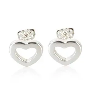 Tiffany & Co. Sterling Silver Heart Link Earrings - Sterling_silver