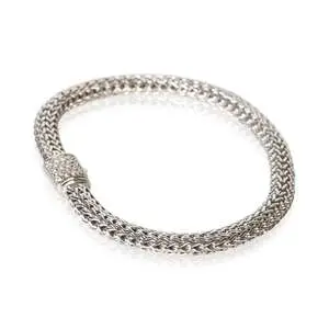 John Hardy Sterling Silver Diamond Icon Bracelet