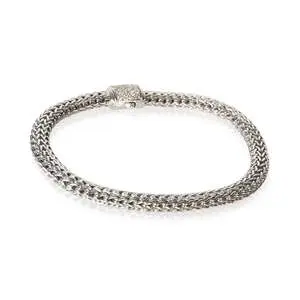 John Hardy Sterling Silver Diamond Icon Bracelet