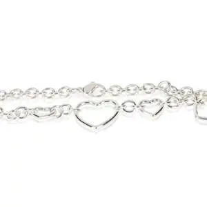 Tiffany & Co. Sterling Silver Open Heart Link Necklace