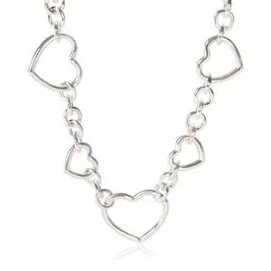 Tiffany & Co. Sterling Silver Open Heart Link Necklace - Sterling_silver