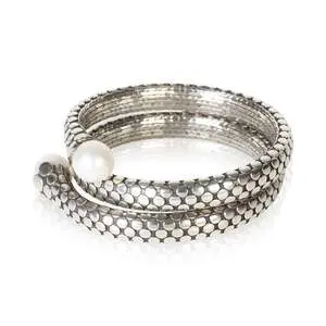 John Hardy Sterling Silver Pearl Dot Collection Wrap Bracelet
