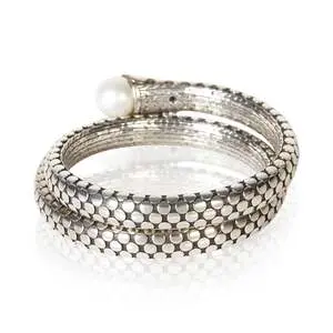 John Hardy Sterling Silver Pearl Dot Collection Wrap Bracelet