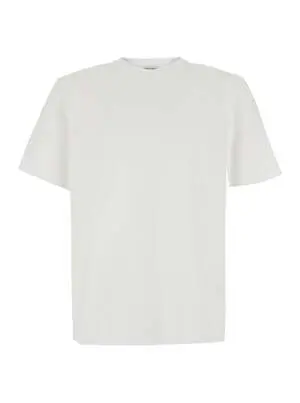 Bottega Veneta White Crew Neck T-shirt In Cotton Jersey For - Multicolor