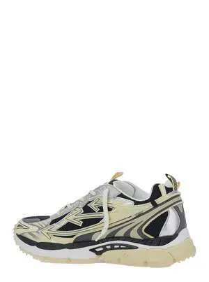 Off-White Ow Be Right' Grey Low Sneakers With Zip-tie In Mesh And Leather For - Multicolor