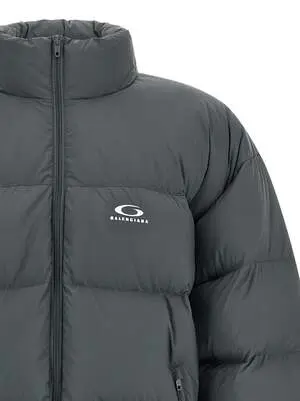 Balenciaga Standard' Down Jacket - Gray