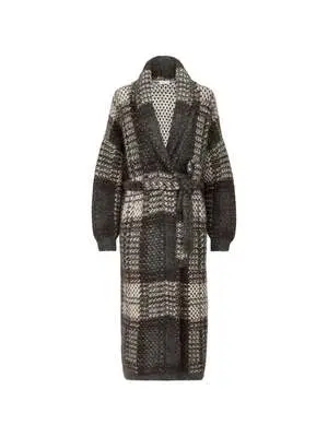 Brunello Cucinelli Wool Long Cardigan - Multicolor