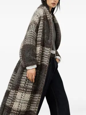 Brunello Cucinelli Wool Long Cardigan - Multicolor